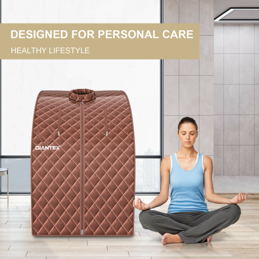 Portable Personal Steam Sauna Spa with 3L Blast-proof Steamer Chair ...